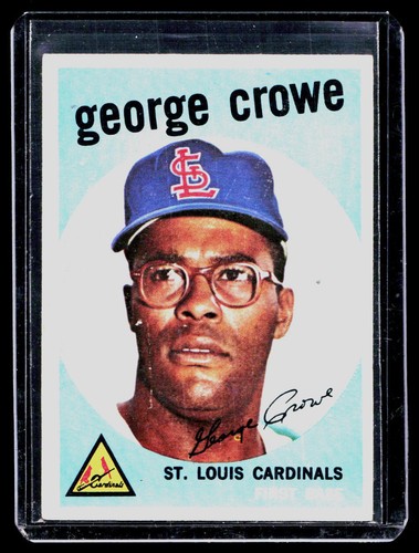 1959 Topps VERY GOOD George Crowe #337 St. Louis Cardinals | eBay