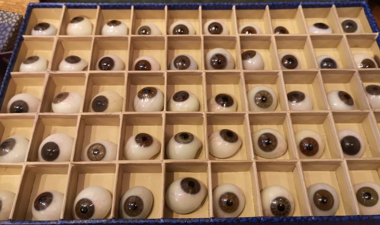Medical antiques Antique Glass Eyes Real Glass Eyes Antique Eyes ...