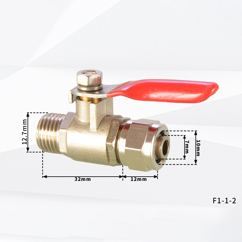 RO Feed Water Adapter 1/4" 3/8" 1/2" Ball Valve Faucet Tap Diverter ...