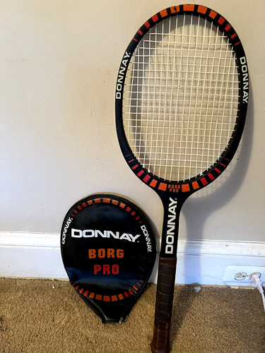 Vintage Donnay Borg Pro Tennis Racket w/Cover - Great Condition ...
