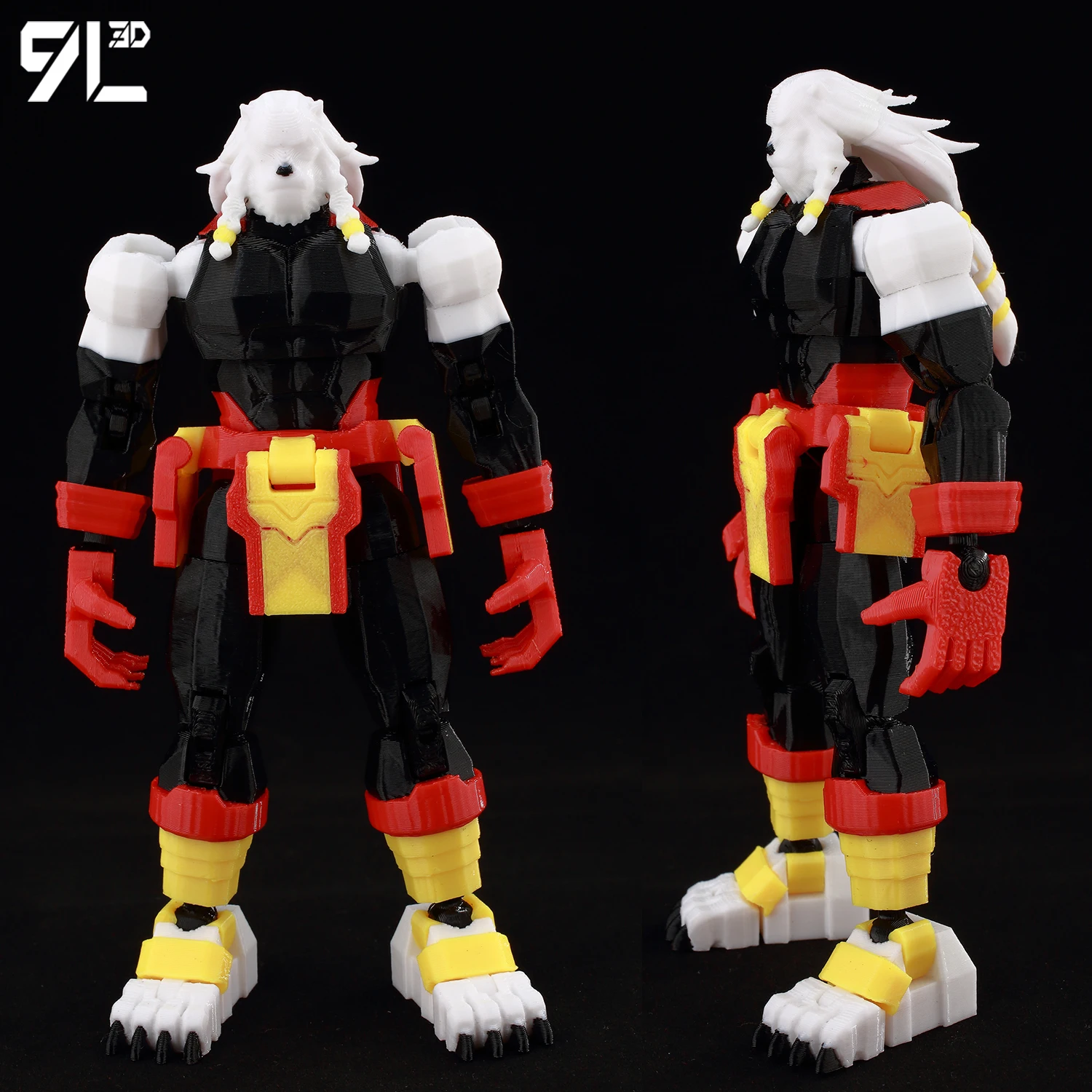 3D Printed 1/12 Anime Hero Battle Beast Invincible S3 w/Axe Action ...