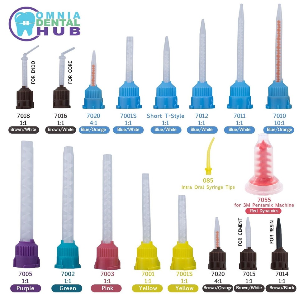 Dental Impression Mixing Tips for Dental Temporary Crowns Material Mix ...