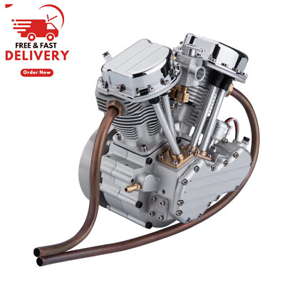 V2 Engine Model 2-Cylinder 4-Stroke Air-Cooled Gasoline Motorcycle RC ...