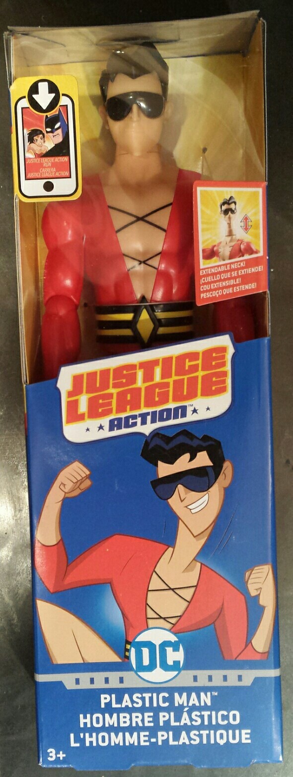 plastic man figure 12 inch 12" justice league action posable new | eBay