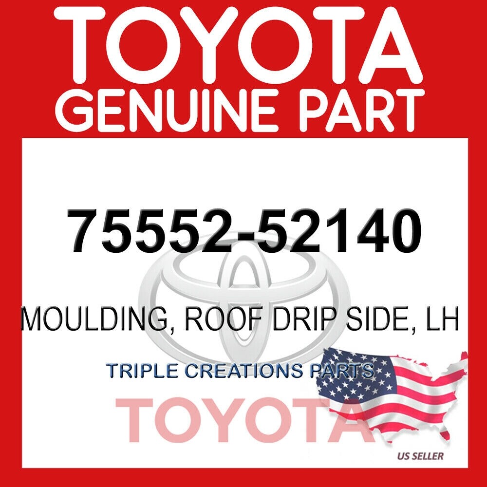 GENUINE TOYOTA 07-11 YARIS SEDAN LEFT ROOF DRIP SIDE FINISH MOULDING ...