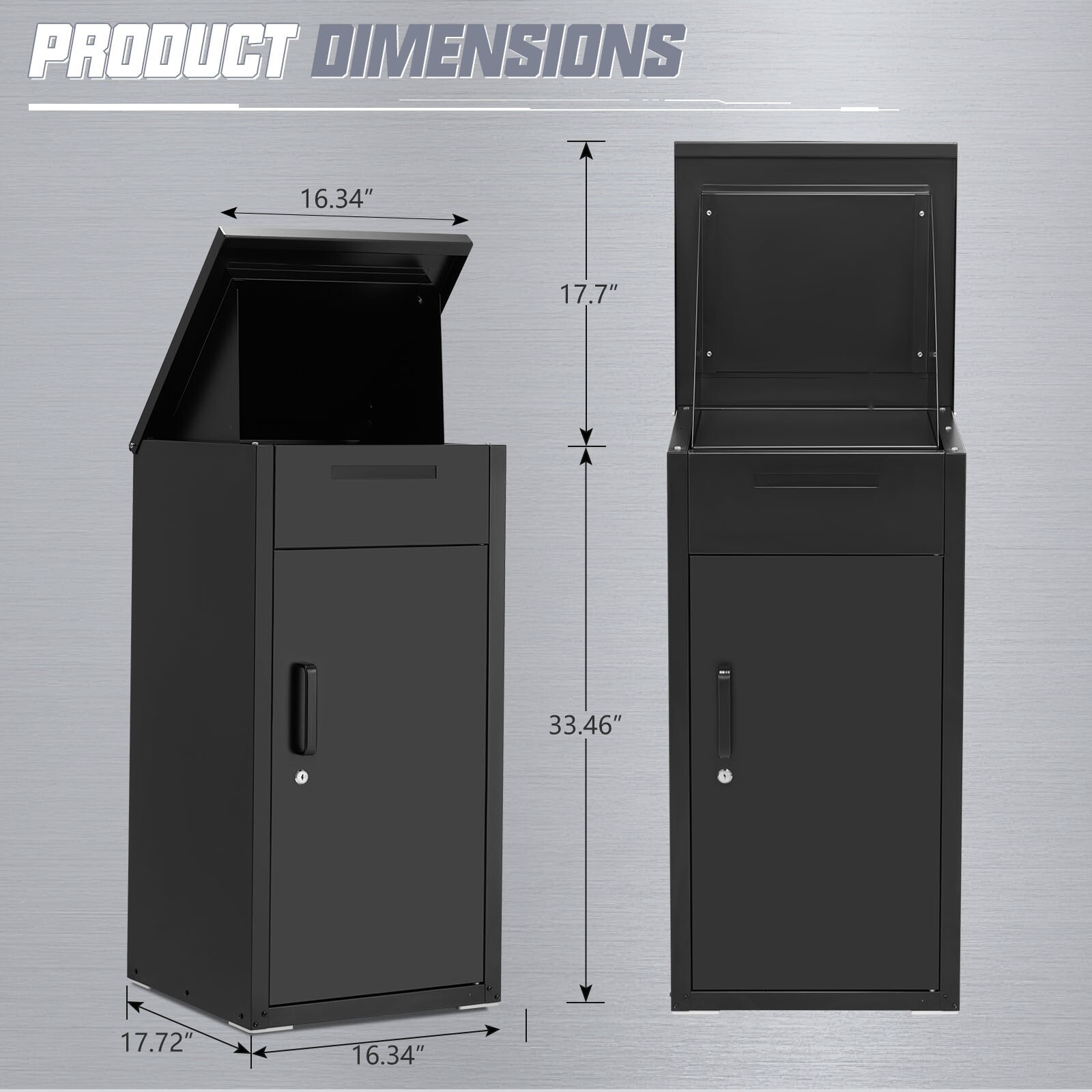Danrelax Express Delivery Boxes for Outside, Envelope Slot and Lockable ...