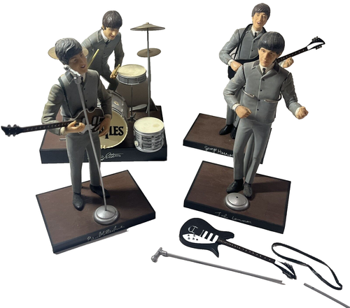 THE BEATLES Retro Display 10" Figurine Statue Complete Set 1991 ...