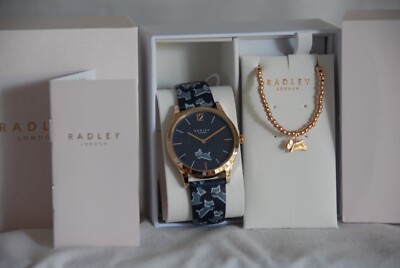 RADLEY LONDON FLEET STREET LADIES WATCH AND BRACELET SET. IN BRANDED ...