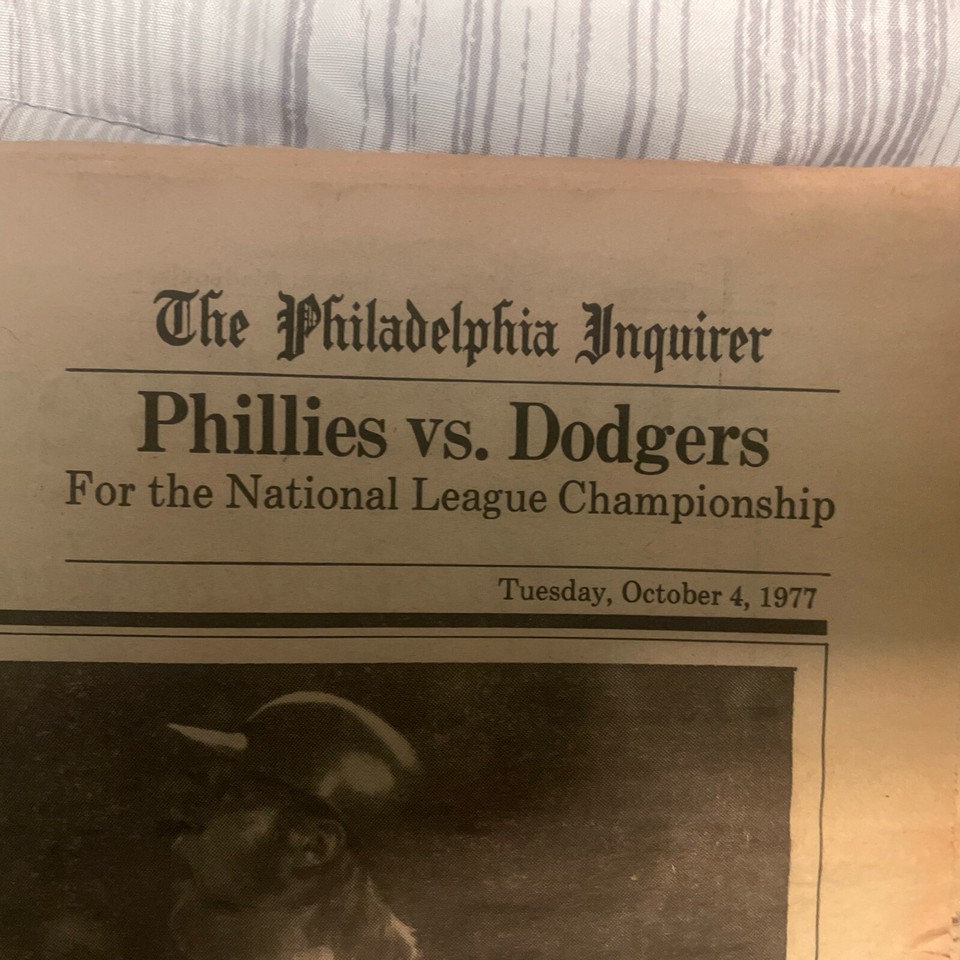 Philadelphia Phillies 1977 Playoff Guide Philadelphia Inquirer ...
