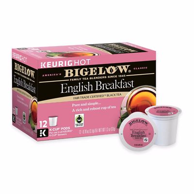 Bigelow English Breakfast Black Tea 12 to 168 Count Keurig K cups PICK ...