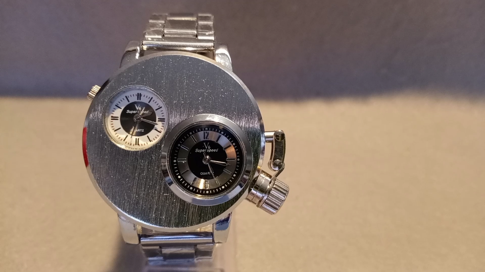 A Very Nice Mens Duel Timezone Quartz Watch | eBay