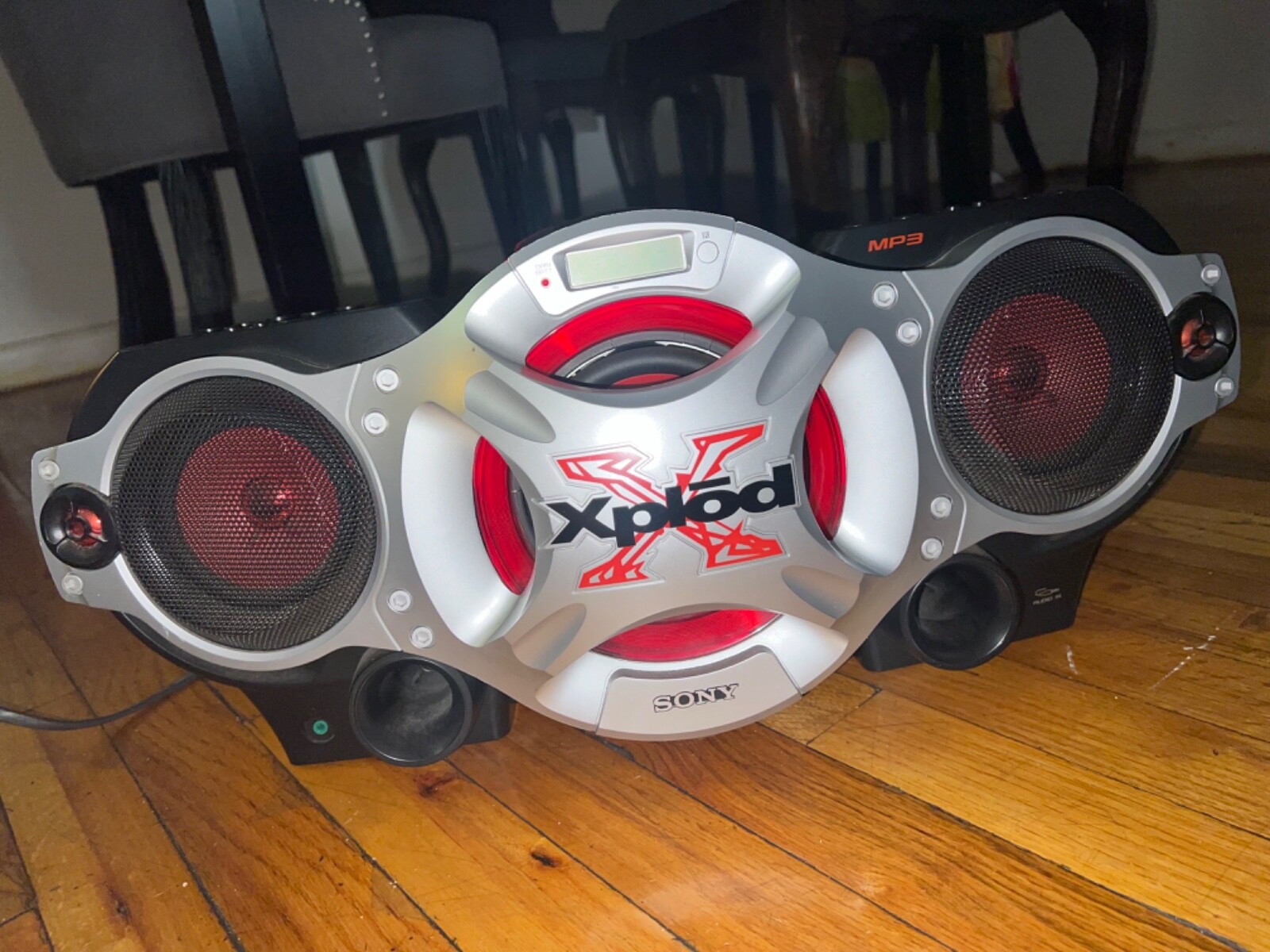 Sony Xplod CFD-G700CP CD/Radio/Cassette Boombox Red, Black, Silver ...