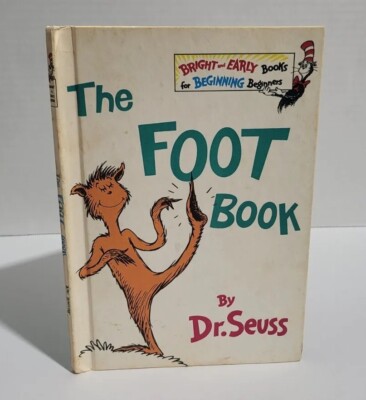 Vintage 1968 Dr. Seuss The Foot Book Hardcover Random House Book Club ...