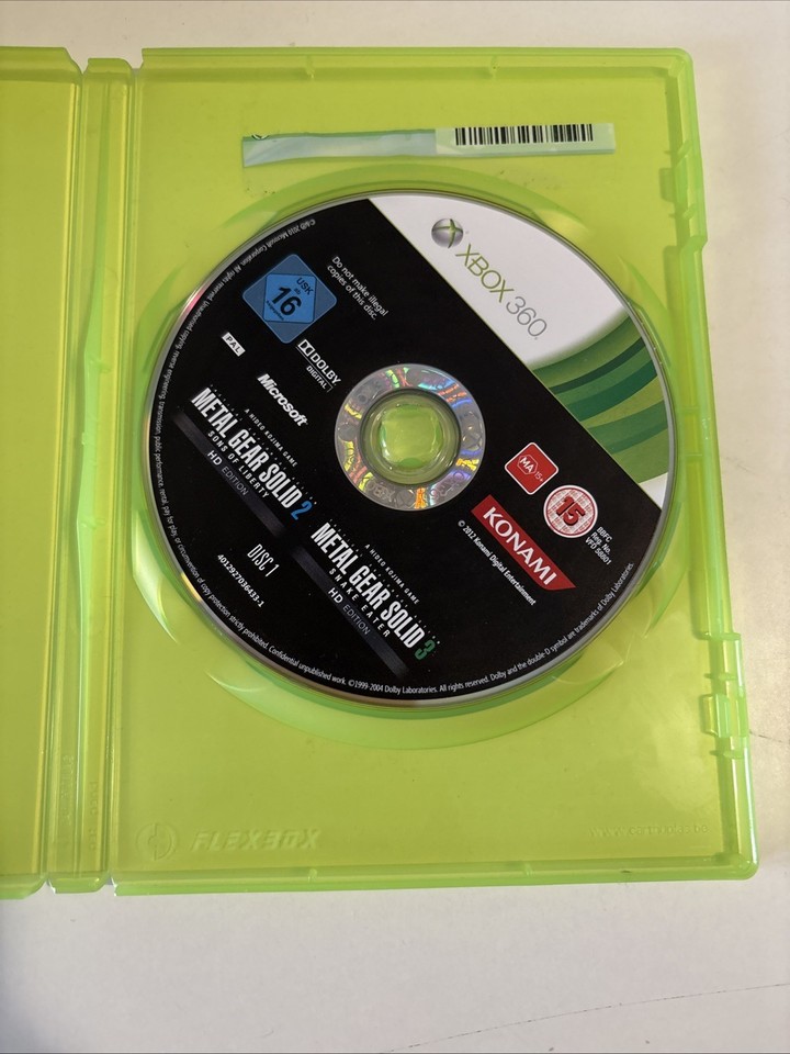 METAL GEAR SOLID HD COLLECTION XBOX360 DISCO COME NUOVO P409 | eBay UK