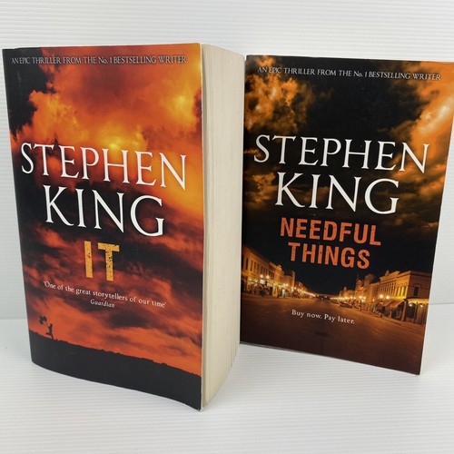 Stephen King Paperback Novels Bundle ‘IT’ & ‘Needful Things’ Horror ...