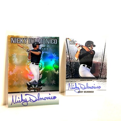 Nicky Delmonico Auto Lot 2012 Leaf Valiant / Metal Rookie 2x Autograph ...