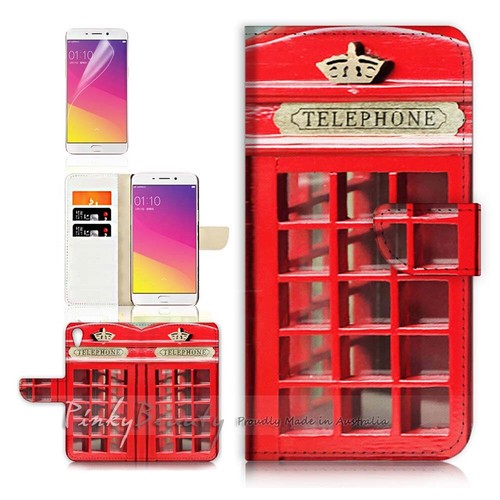 British Station TPU Phone Wallet Case Cover For New Optus X Wave ...