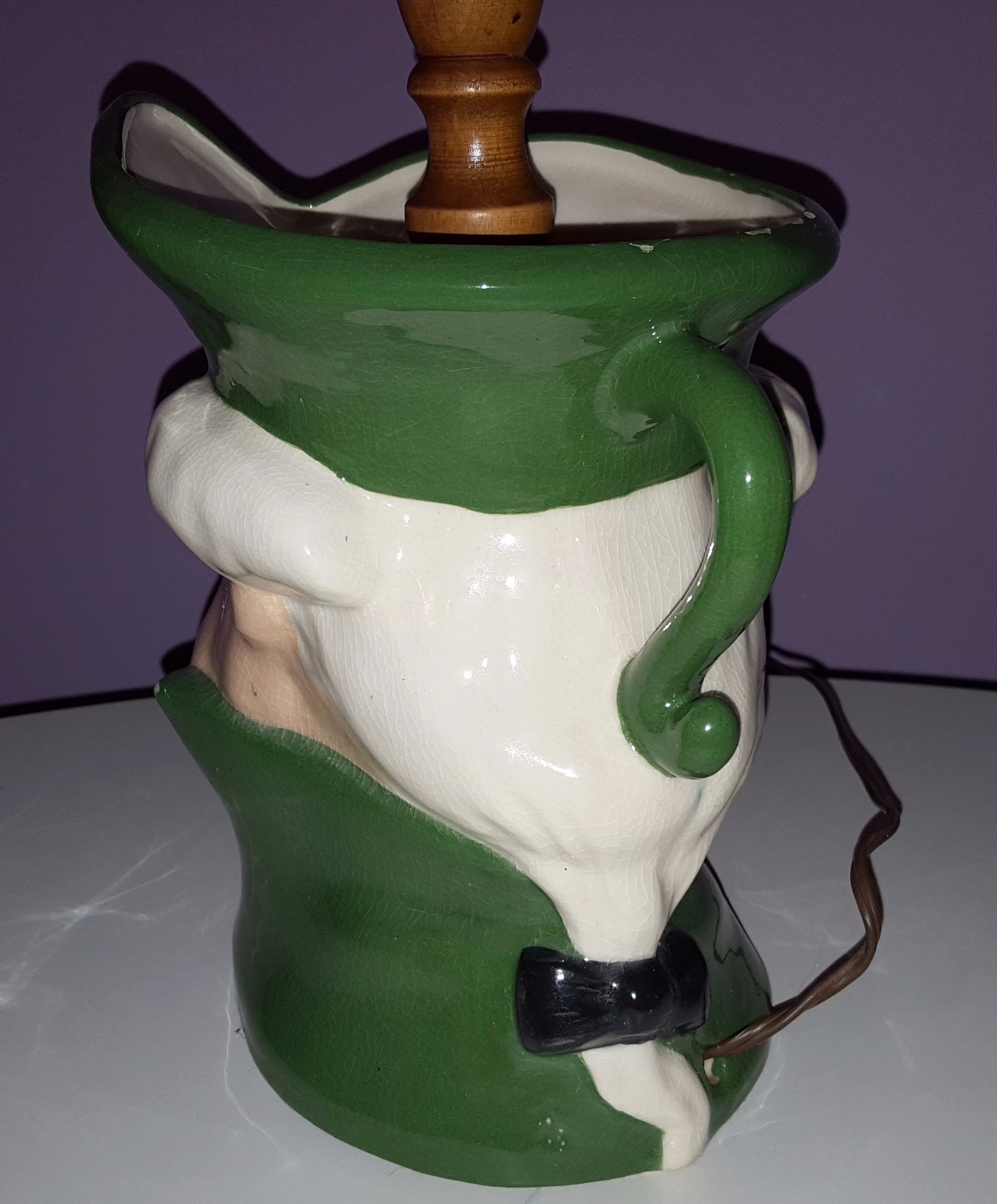 BENJAMIN FRANKLIN TOBY JUG TABLE LAMP VINTAGE JAPAN CERAMIC PITCHER ...