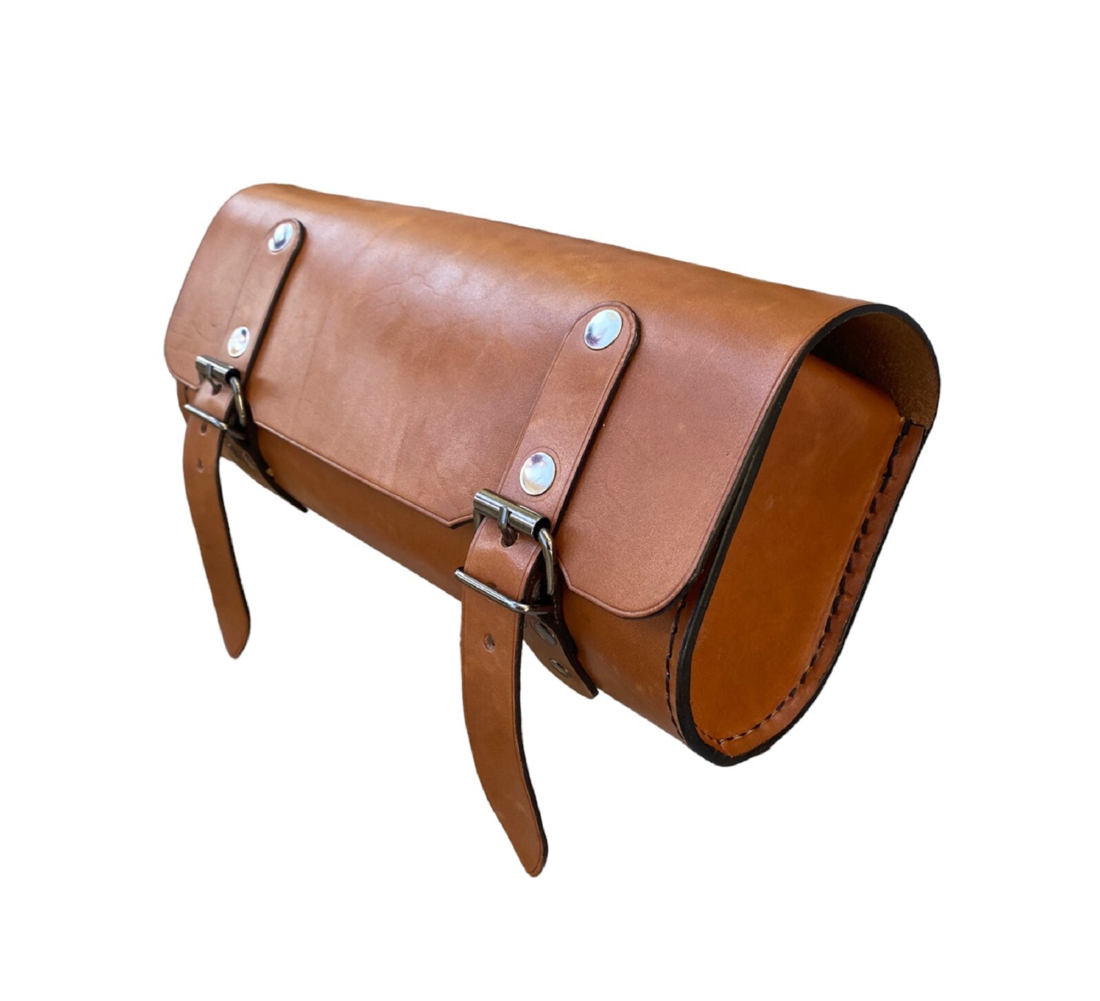 Motorcycle Leather Fork Bag, Leather handlebar bag, Motorcycle leather ...