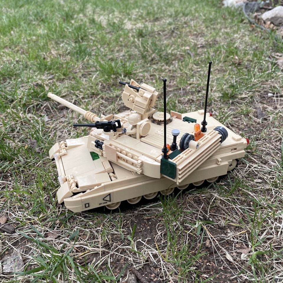 M1 Abrams Main Battle Tank Army Military M1A2 Abram USA MOC building ...