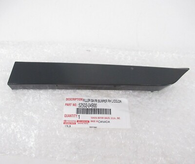 Genuine OEM Toyota 52502-04900 Passenger Front Bumper Filler 2012-2015 ...