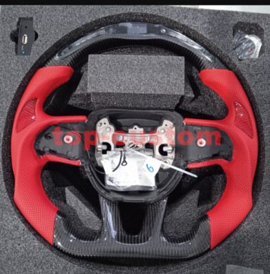 LED Carbon Fiber Steering Wheel For charger challenger hellcat durango ...