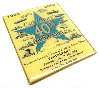 Carl Casper 40th Anniversary Car Show 1962 - 2002 Participant Dash ...