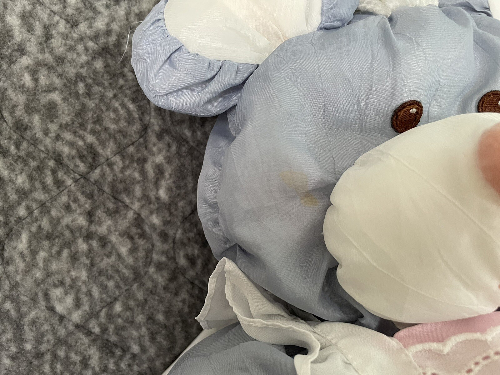 Fisher Price Puffalump Blue Mouse #8013 White Lace Dress Parachute ...