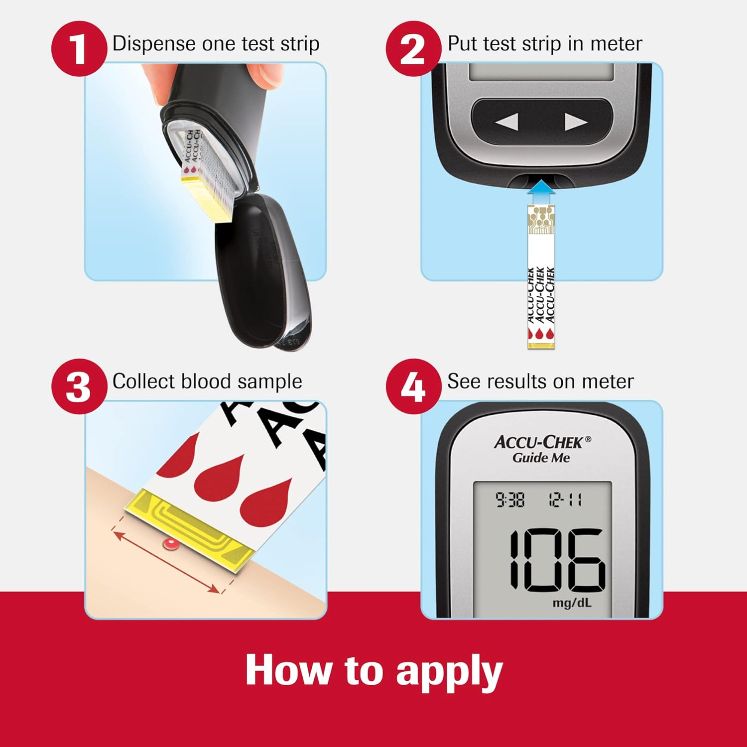 ACCU-CHEK Guide Test Strips (2 Packs of 50) plus Accu-Chek Softclix 100 ...