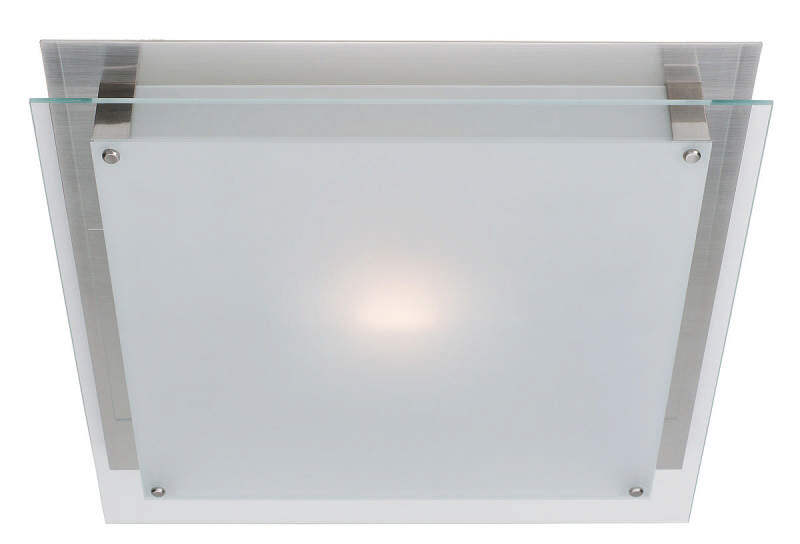 Access Lighting 50030 Steel Vision 1-Light Flush Mount Ceiling Fixture ...