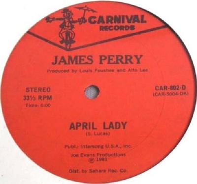 James Perry / April Lady 1981 US Funk Soul Vinyl Carnival Records ...