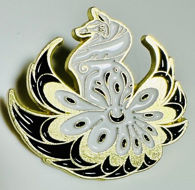 Wolf / Fox pin back, enamel pin, brooch, lapel pin | eBay