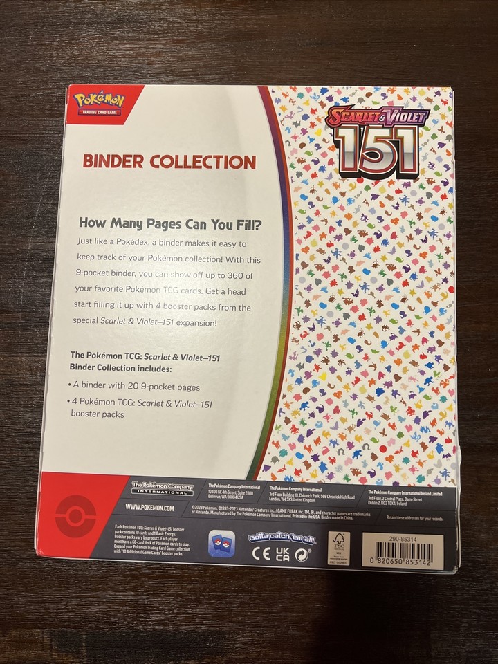 Pokémon TCG: Scarlet & Violet 151 Binder Collection Box (New; Sealed ...