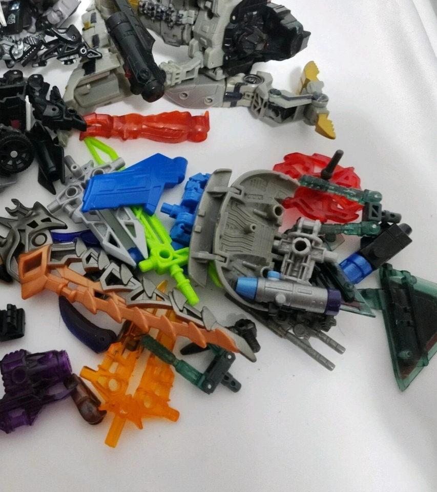 Lot Of Transformers Figures Incomplete Parts, Weapons, And Figures | eBay