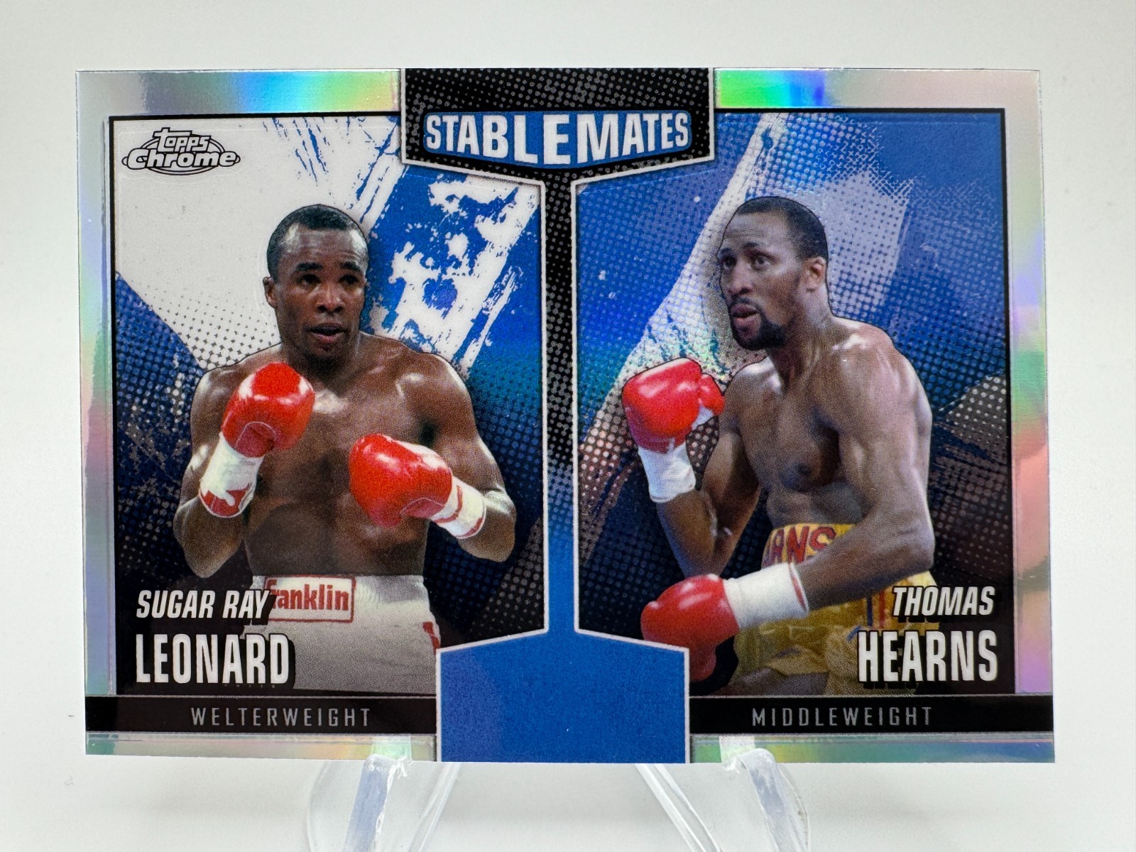 Sugar Ray Leonard / Thomas Hearns 2024 Topps Chrome #SM-2 Stablemates ...