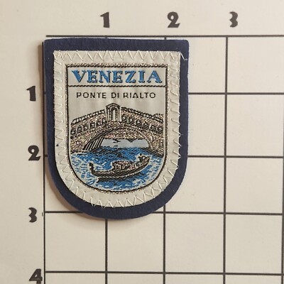 Venezia Venice Italy Vintage Souvenir Travel Shield Sew On Woven Patch ...