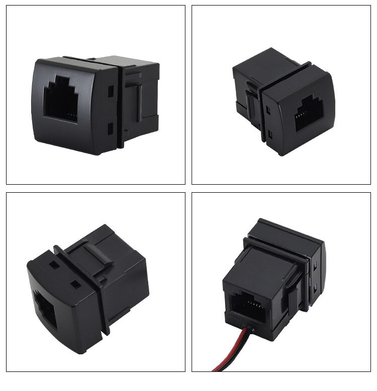 For Toyota Land Cruiser Camry Square Type RJ45 UHF Switch Insert Radio ...