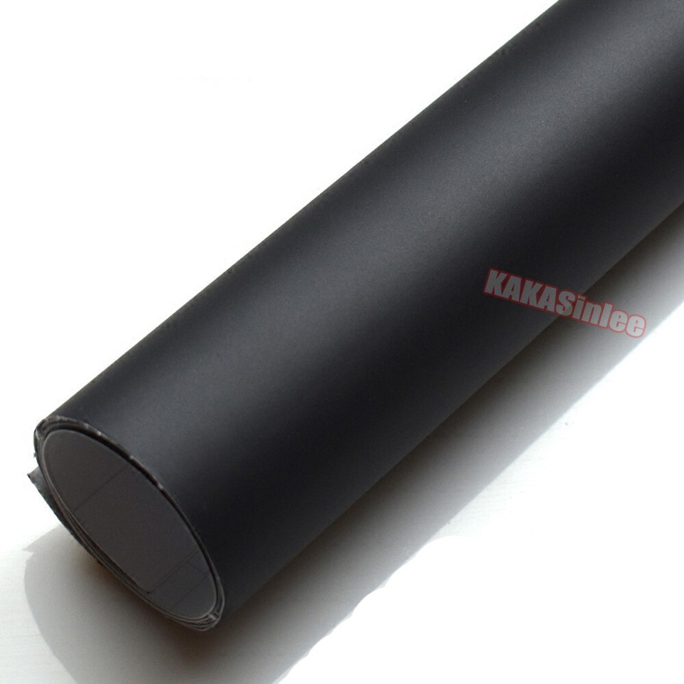 Full Car Wrap Flexible Black Matte Satin Vinyl Sticker Film Decal 50FT ...