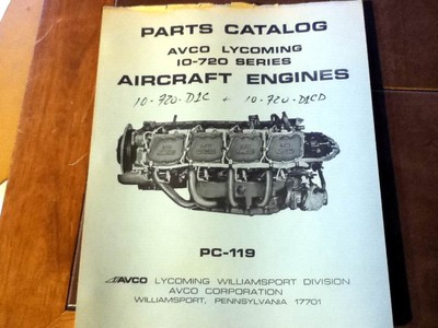 Lycoming IO-720-D1CD & IO-720-D1C Engine Parts Manual | eBay