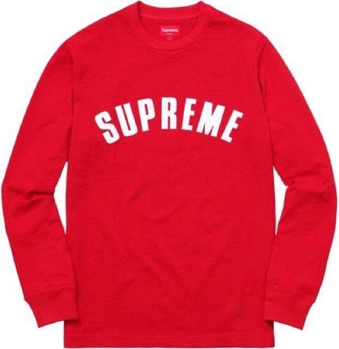 Supreme Embroidered ARC LOGO L/S Top RED Size Large | eBay