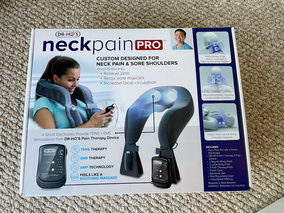 Dr Ho's Neck Pain Pro, TENS / EMS / AMP therapy. Foot and Body pads ...