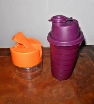 Tupperware : lot de 1 mini shaker violet et 1 condiserve 200 ml | eBay