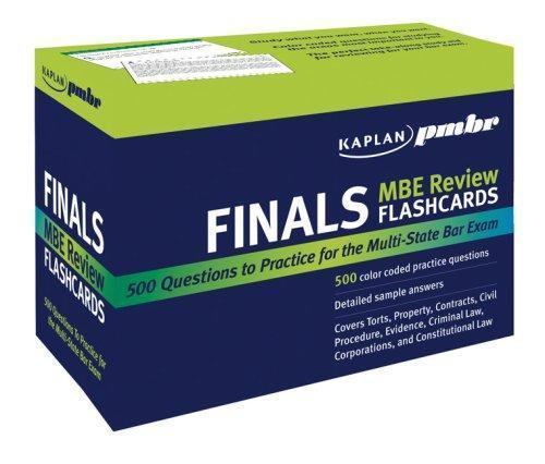 Kaplan PMBR FINALS: MBE Review Flashcards by Kaplan PMBR (2008, Cards ...