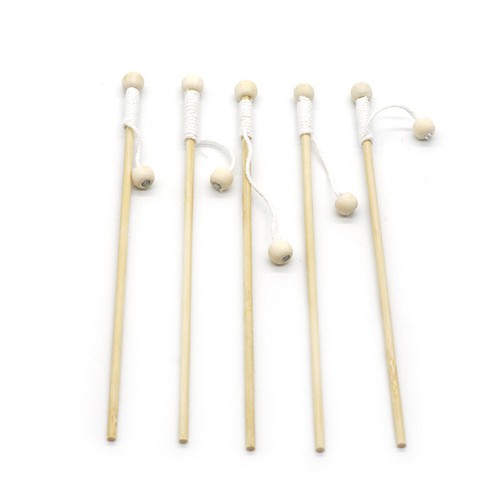 5pcs Wooden Magnetism Fishing Rod Toys for Children Early Educational T ...