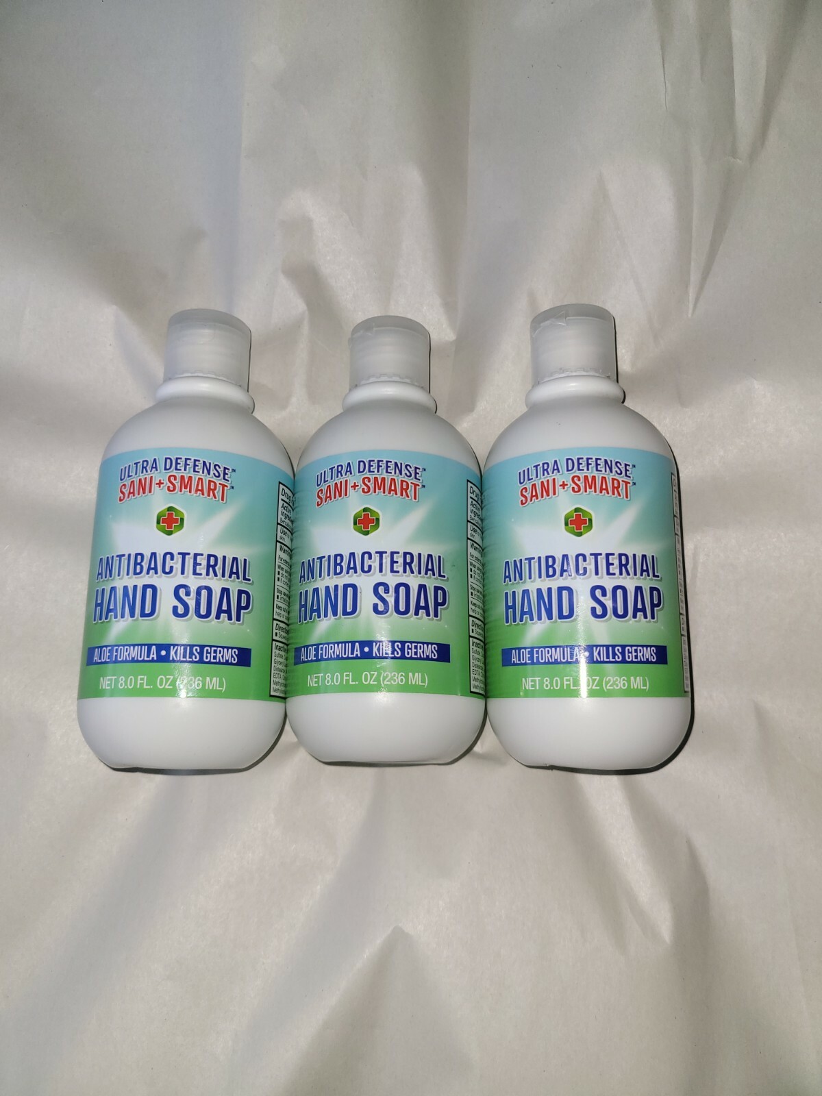 3 Ultra Defense Sani Smart Hand Soap Aloe Formula 8 FL Oz for sale ...