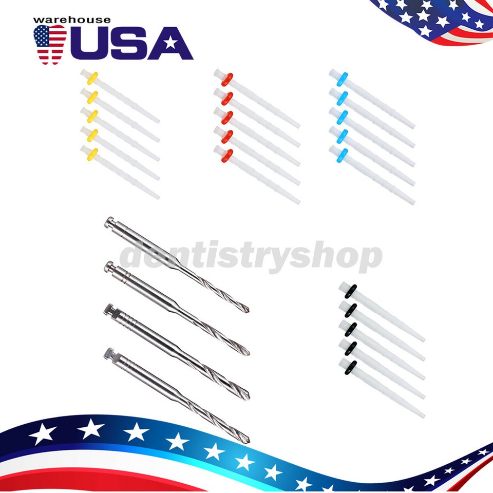 AAA Dental Endo Fiber Post Resin High-intensity Screw Thread Glass +4 ...