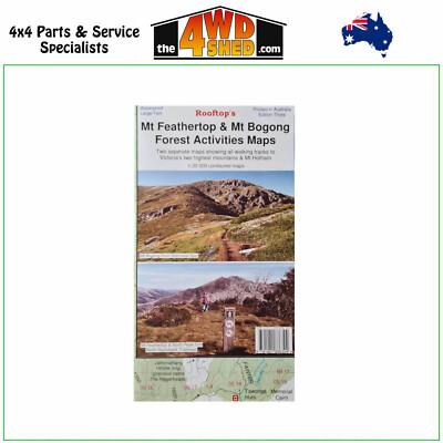 Rooftops Mt Feathertop & Mt Bogong Forest Activities Map | eBay Australia