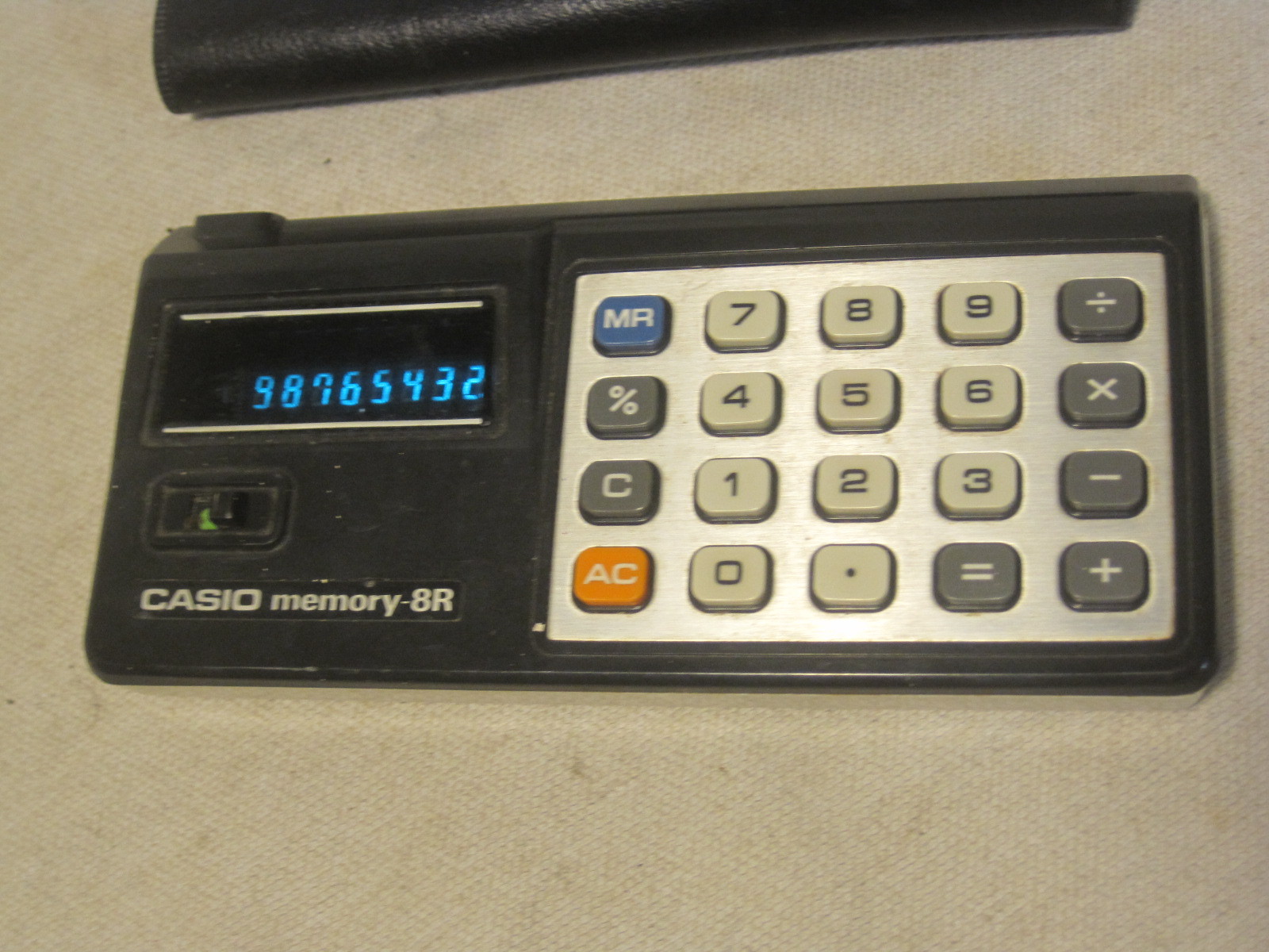 CASIO memory - 8R vintage calculator w/ soft cover Japan Computer Y-811 | eBay