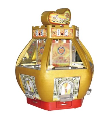 NEW 6 Player Coin Pusher Arcade Game Machine Gold Fort Casino Premium ...