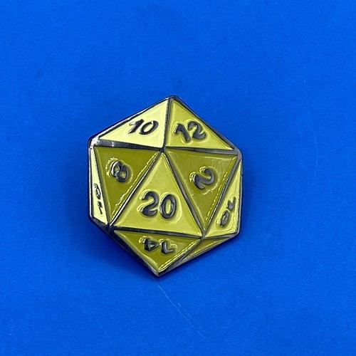 D20 Lime Color Dice Enamel Pin 1980 Who | eBay